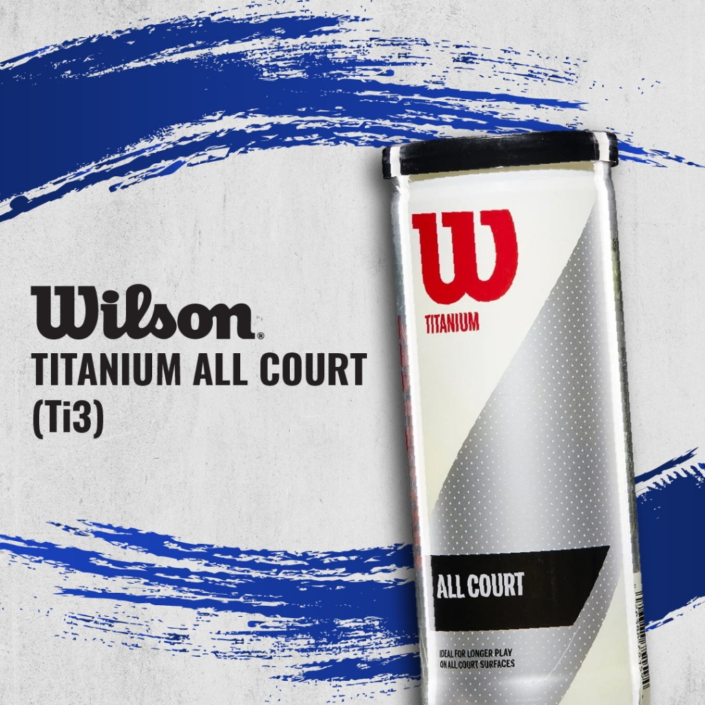 Jual Bola tenis wilson TITANIUM ALL COURT isi 3 (Ti 3) (GO) | Shopee ...