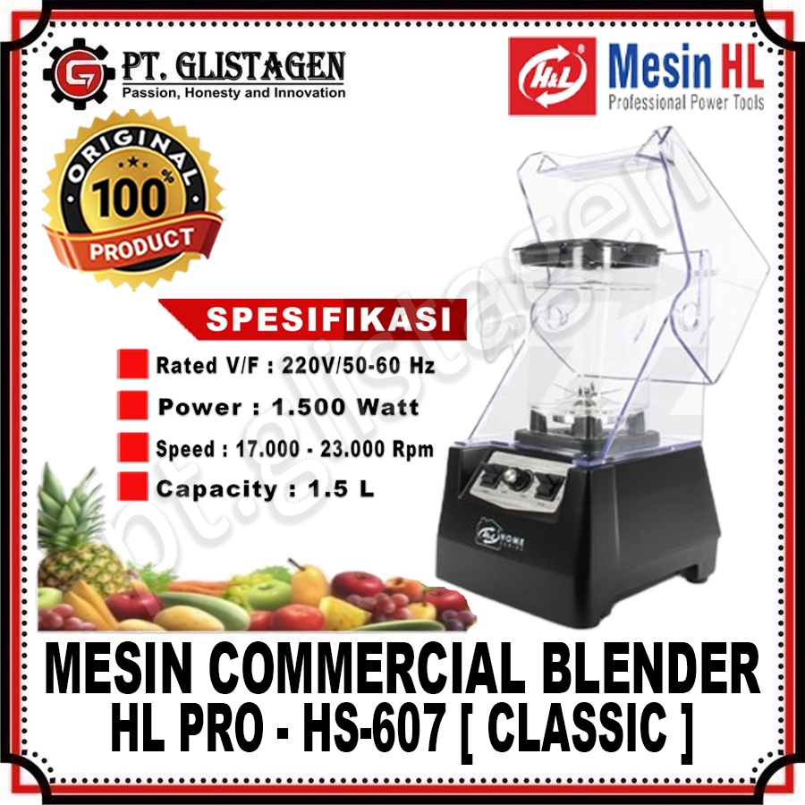 Jual HL HS-607 CLASSIC Mesin Blender Pelumat Commercial Blender HS 607 ...