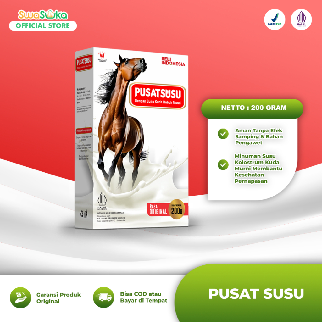 Jual Pusat Susu Susu Kuda Liar Lombok Bubuk Kolostrum Murni Original ...