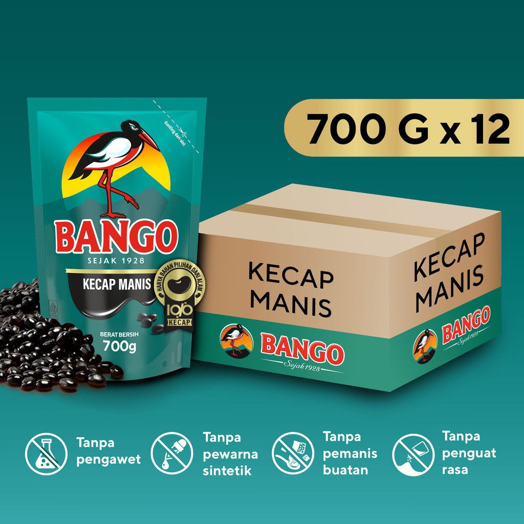 Jual kecap bango 700 gr sedus (isi 12 pcs) | Shopee Indonesia