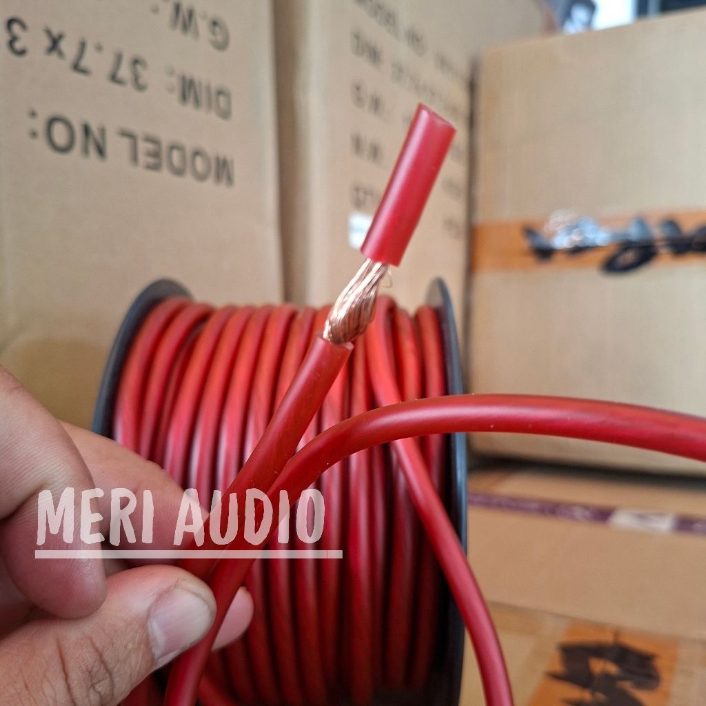 Jual Kabel Audio Kabel Aki 8 Awg /Per Meter Kabel Strom Serba Guna ...