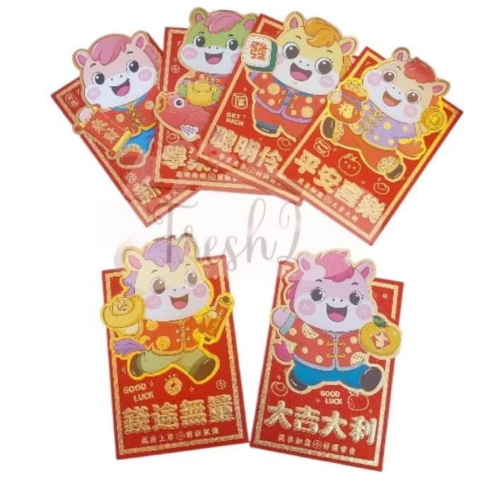 Jual angpao imlek sio boneka kuda / angpao kuda / amplop sio kuda 2026 ...