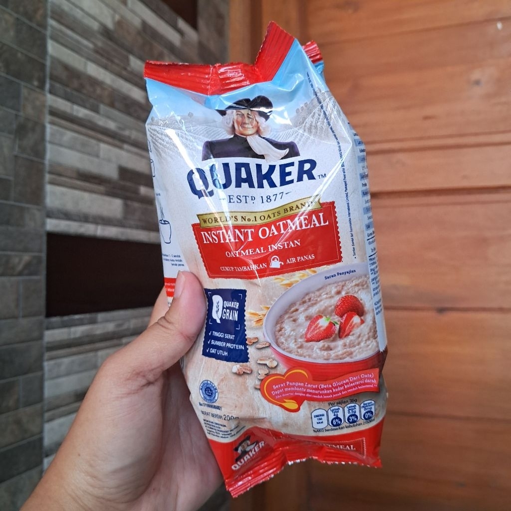 Jual QUAKER Instant Oatmeal 800 g Quaker Oatmeal 200 g & Quaker Oatmeal ...