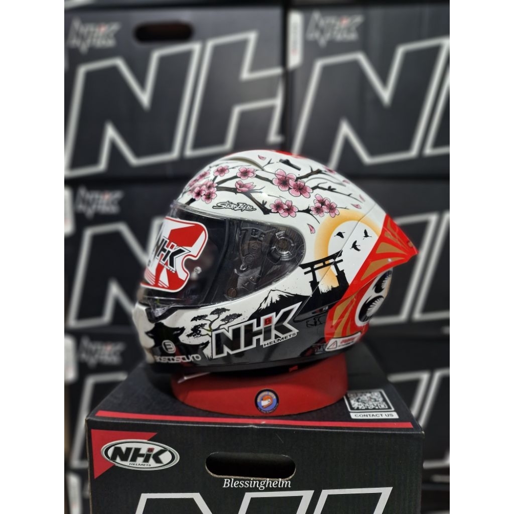 Jual NHK GPR TECK MOTIF ALONSO SERI 12 JAPAN VISOR FLAT HELM FULL FACE ...