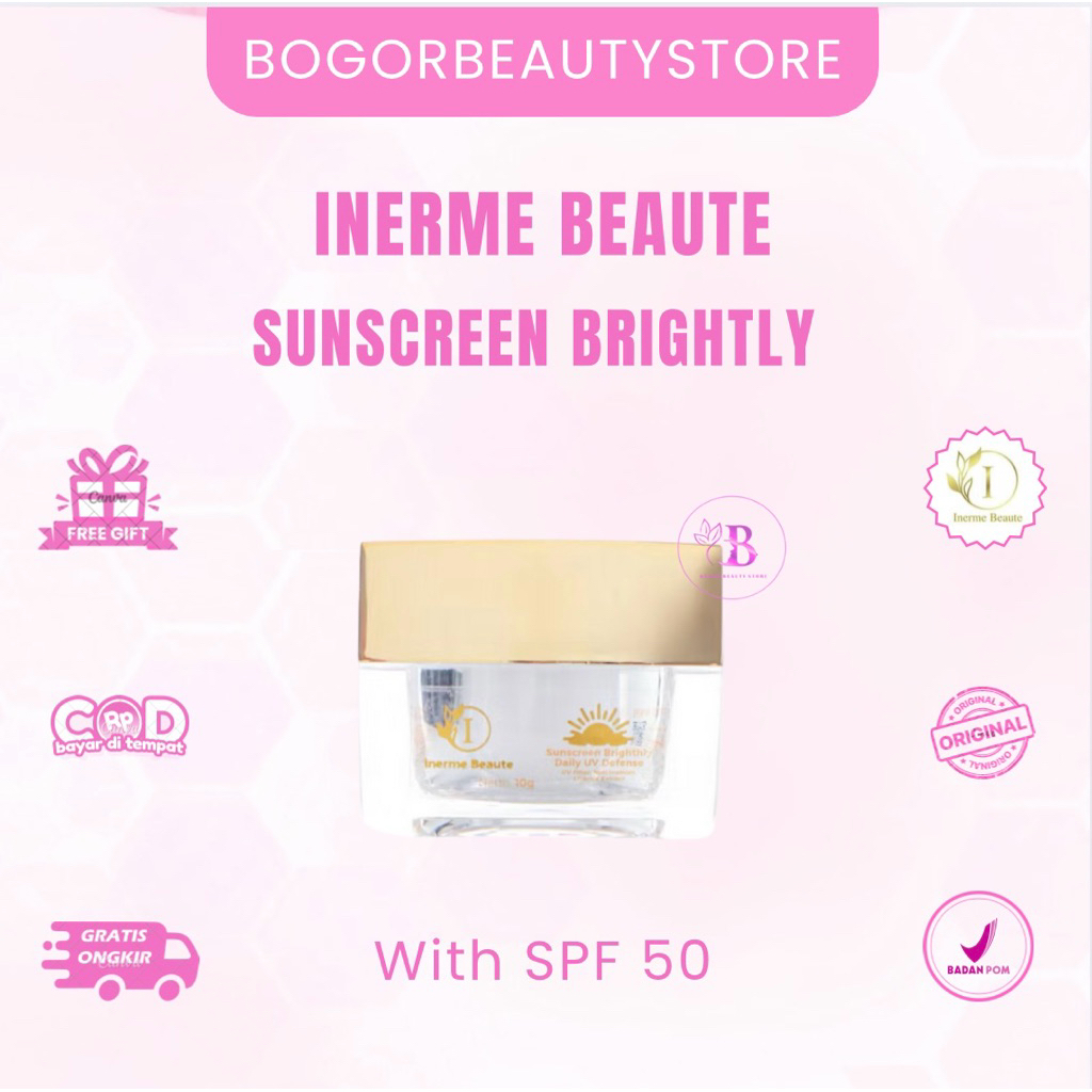 Jual Inerme Sunscreen UV Shield Oil Control SPF | Shopee Indonesia