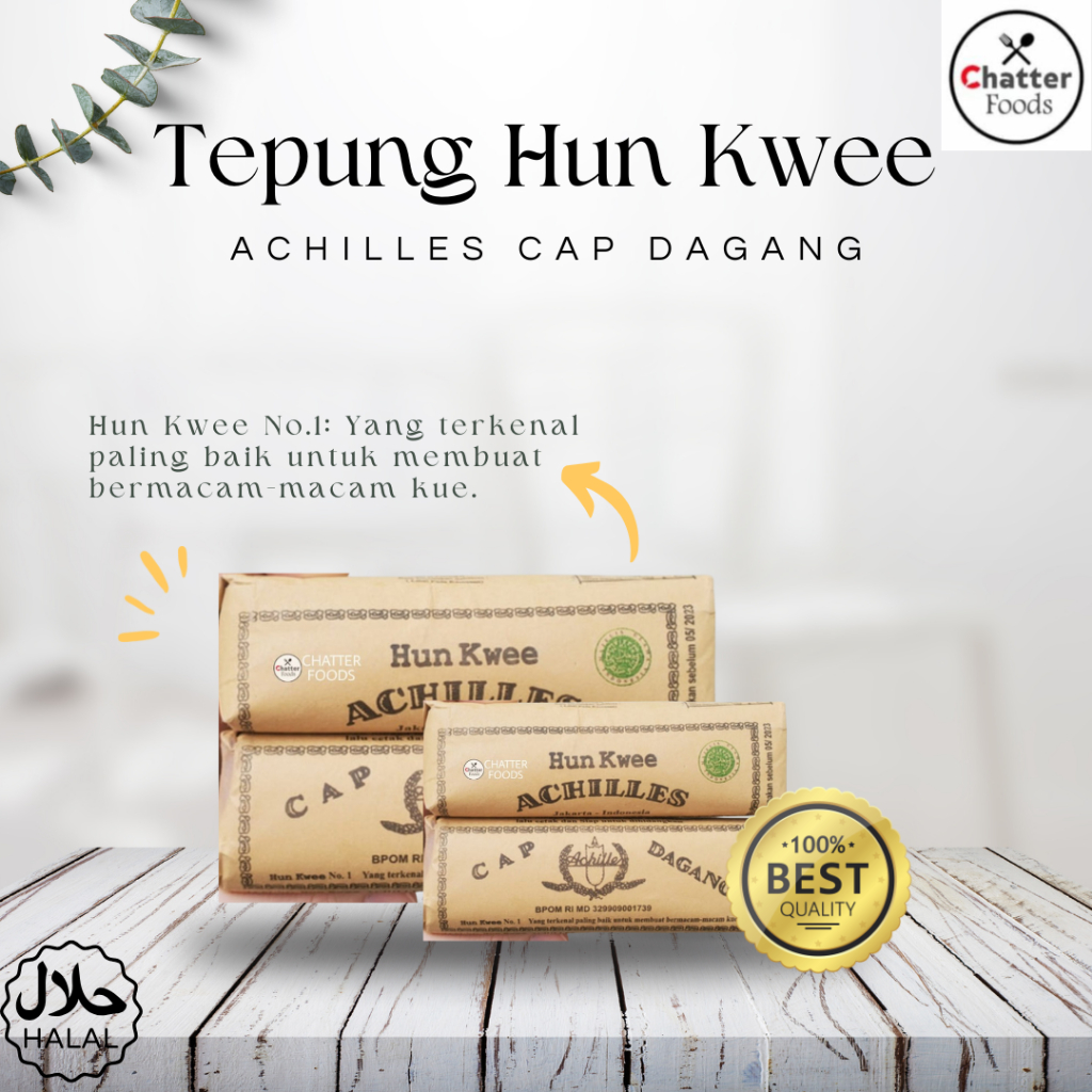 Jual Tepung Hun Kwee ACHILLES CAP DAGANG 150gr Halal / Hun Kwe / Hunkwe ...