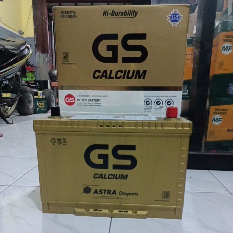 Jual Accu / Aki GS Calcium 105D31L 12v 80aH Triton, Pajero | Shopee ...