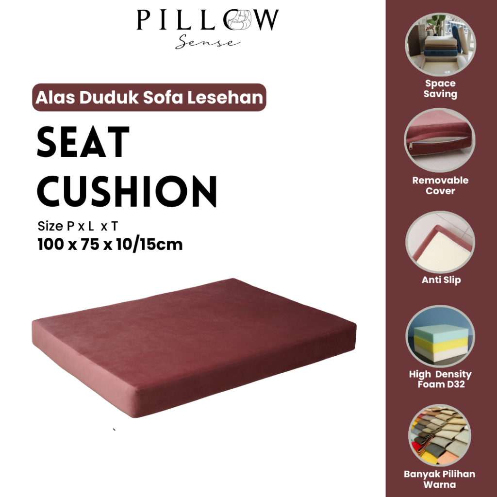Jual Pillow Sense – Matras lesehan full busa ukuran 100 x 75cm | Shopee ...