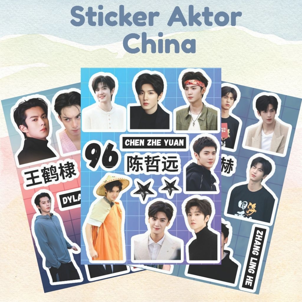 Jual Sticker Aktor China A6 Waterproof stiker aktor cina anti air ...