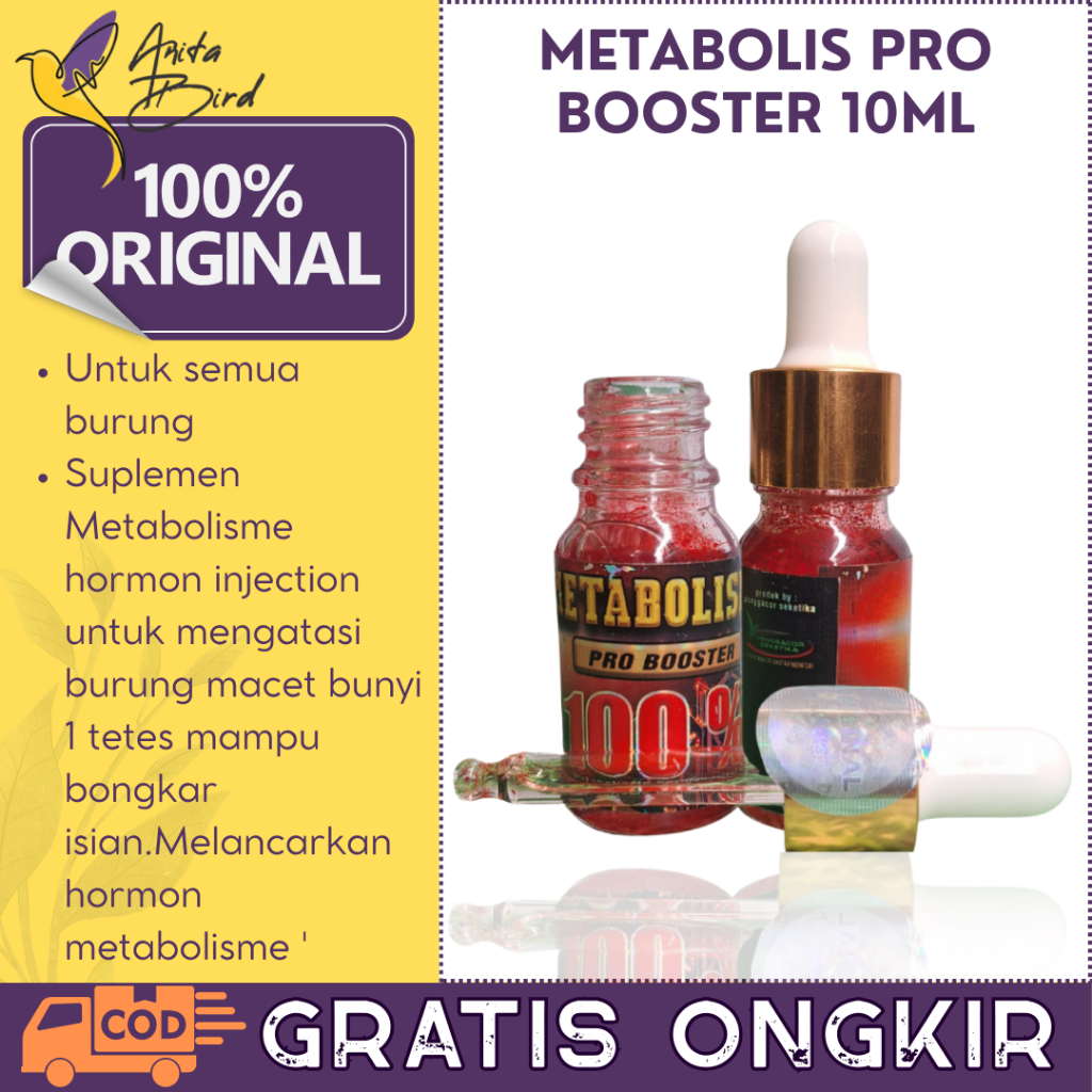 Jual "METABOLIS PRO BOOSTER 10ML" BIG SIZE,BOTOL KACA,VITAMIN,PENGGACOR ...
