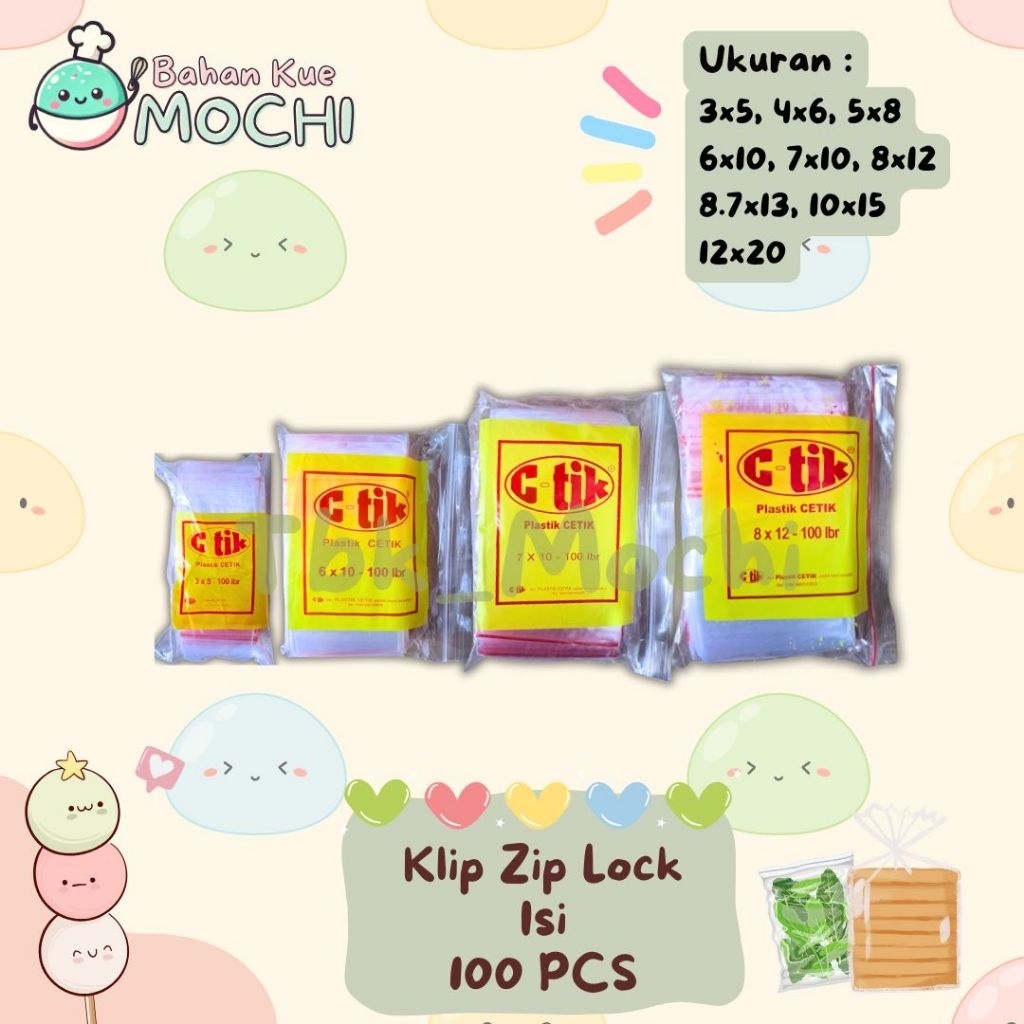 Jual Plastik Klip Obat / Plastik Zip Lock Semua Ukuran Isi 100pcs ...