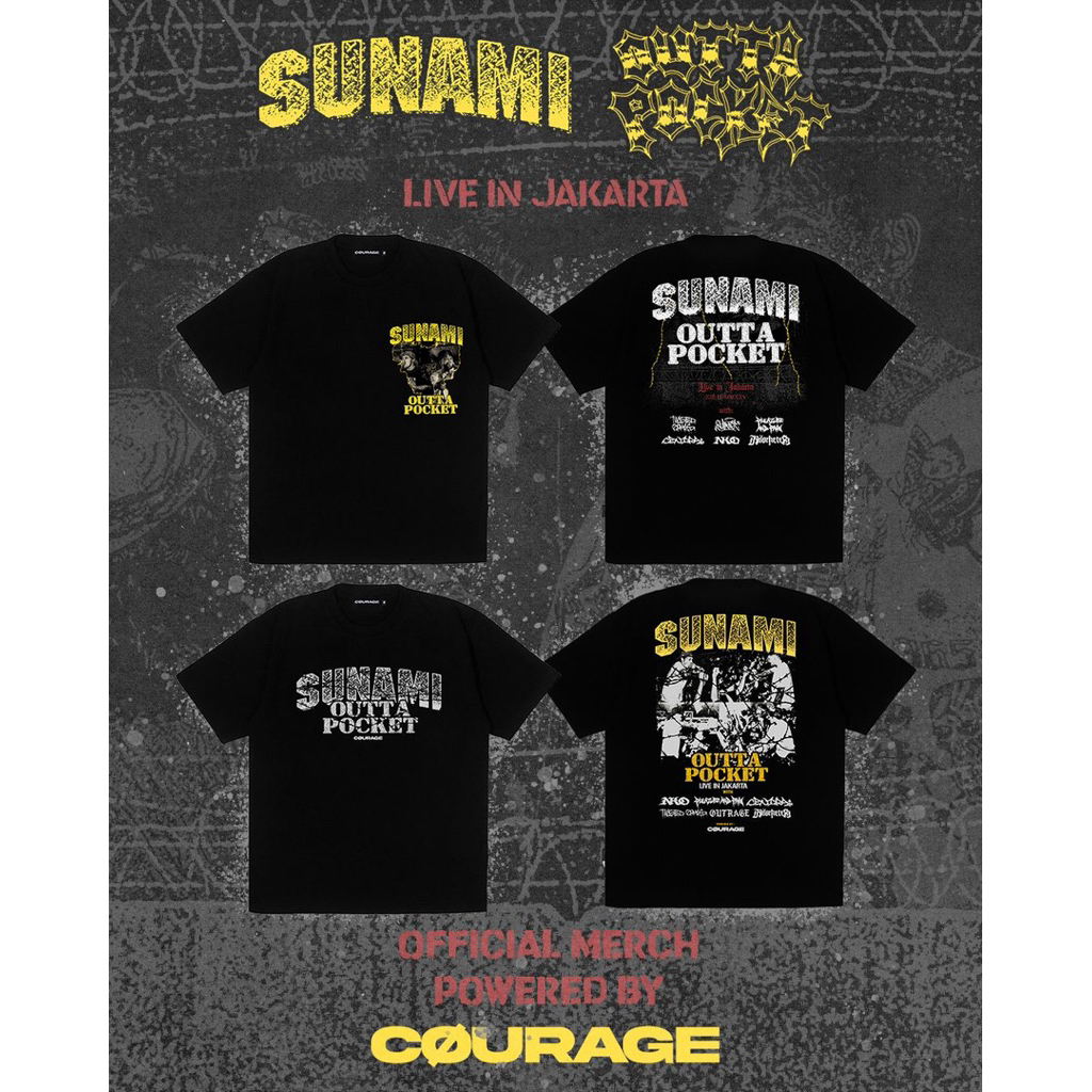 Jual Kaos Band Sunami x Outta Pocket Live in Jakarta 2025 | Shopee ...