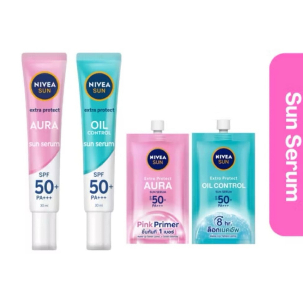 Jual Nivea Sun Serum Extra Protect UV spf 50+ PA+++ Sachet 7 ML | Shopee Indonesia