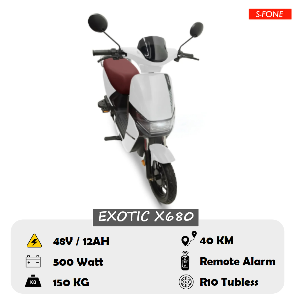 Jual Sepeda Listrik Exotic X680 X 680 X-680 Accu 48/12 Ah Dinamo Motor ...