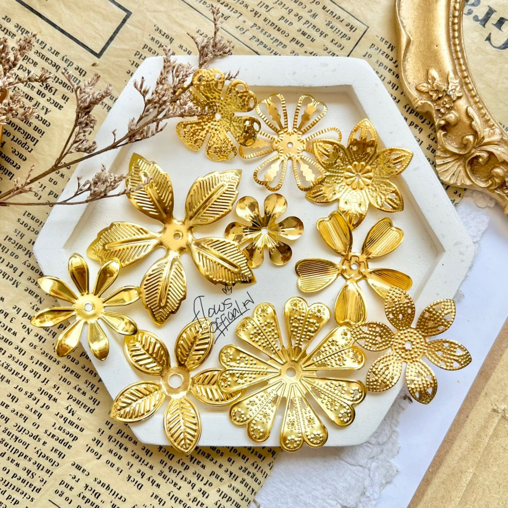 Jual APLIKASI LEMPENGAN BUNGA / BUNGA LOGAM HIASAN MAHAR | Shopee Indonesia