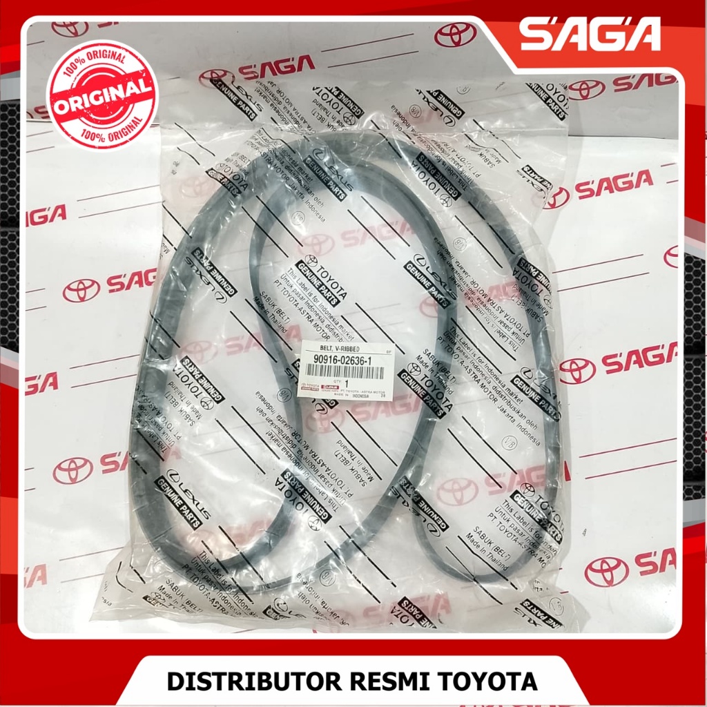 Jual SAGA | Fan Belt Tali Kipas Toyota 90916-02636-TH Toyota Kijang ...