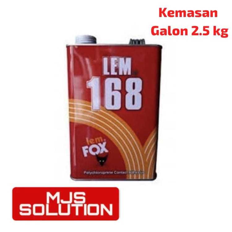 Jual LEM FOX 168 GALON ( 2,5 Kg ) / LEM KUNING LEM HPL FURNITURE PROYEK ...