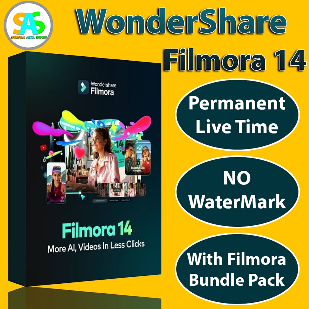 Jual Wondershare Filmora 14 Permanent Untuk PC | Shopee Indonesia