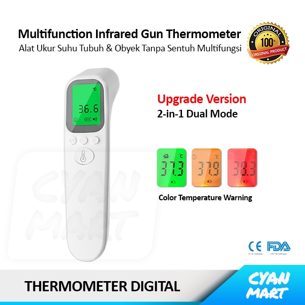 Jual Termometer Tembak Demam Tubuh Anak Bayi Suhu Air Tanpa Sentuh ...