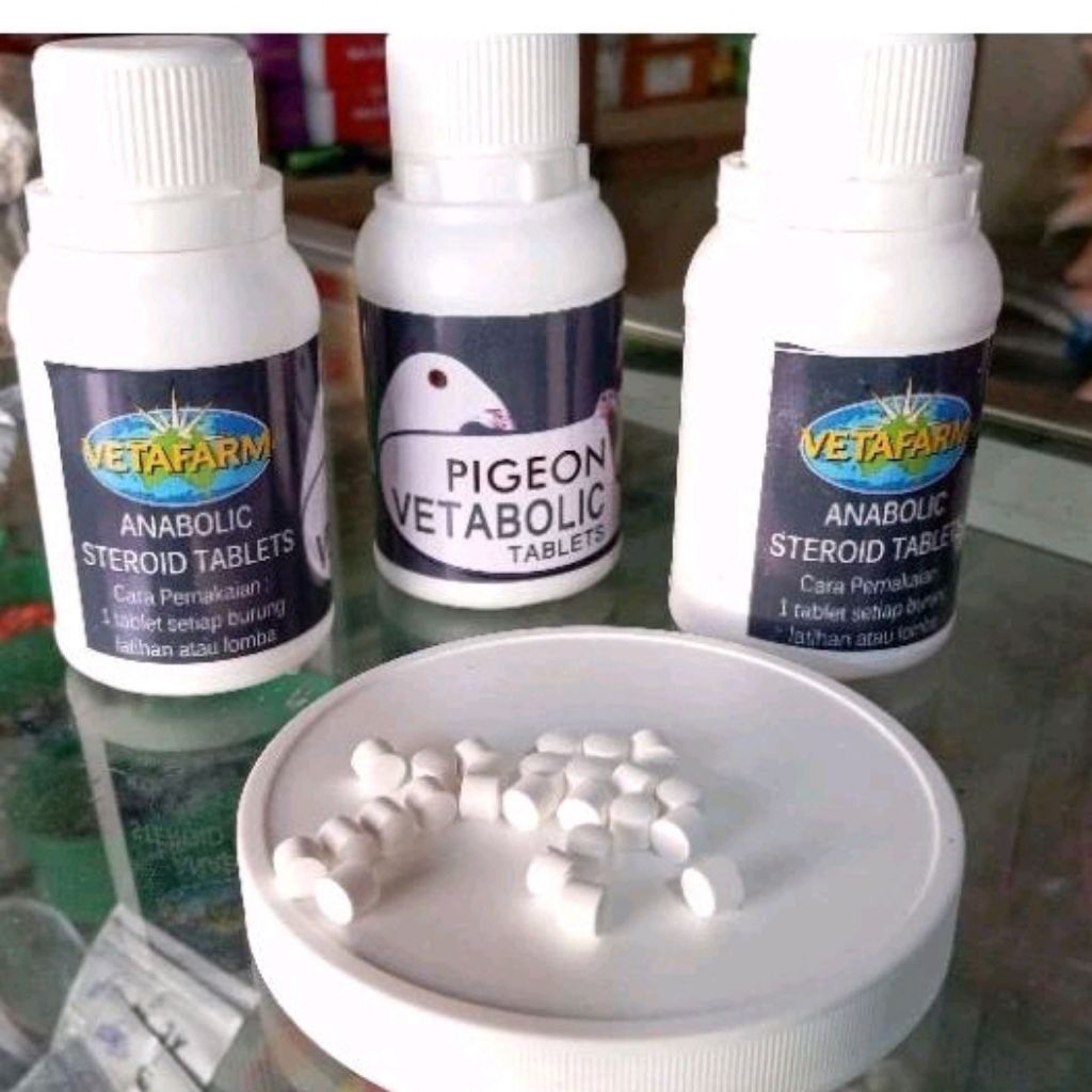 Jual VETABOLIC VETAFARM DOPING MERPATI PLAYER ASLI KERAS harga perbutir ...