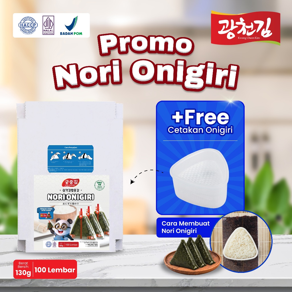 Jual NORI ONIGIRI | Nori Wrapper Khusus Bungkus Nori Triangle / Sushi ...