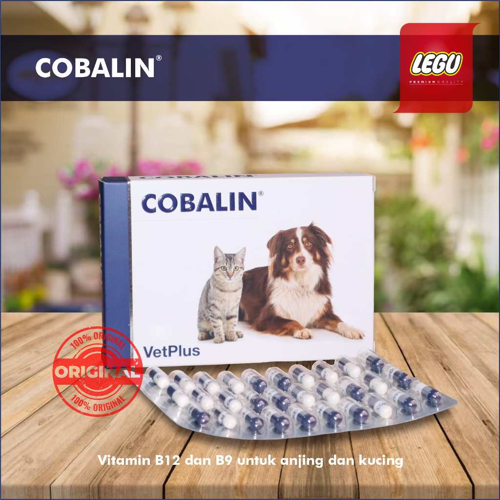 Jual VetPlus Cobalin 1 box, Vitamin B12 dan B9 Anjing dan Kucing ...