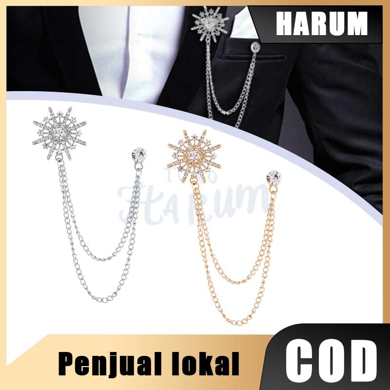 Jual Bros Pin Rantai Jas Rantai Baju Melayu Rumbai Lapel Pin Blazer ...