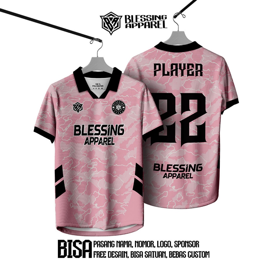 Jual JERSEY BAJU FUTSAL SEPAKBOLA CEWEK / JERSEY CUSTOM PINK DESAIN ...