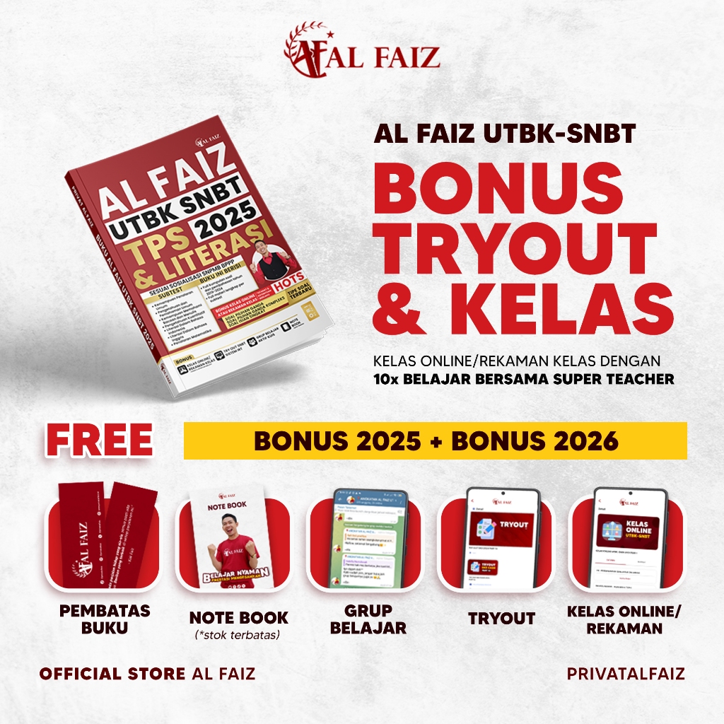 Jual Buku AL FAIZ UTBK SNBT TPS & LITERASI 2025 | Shopee Indonesia