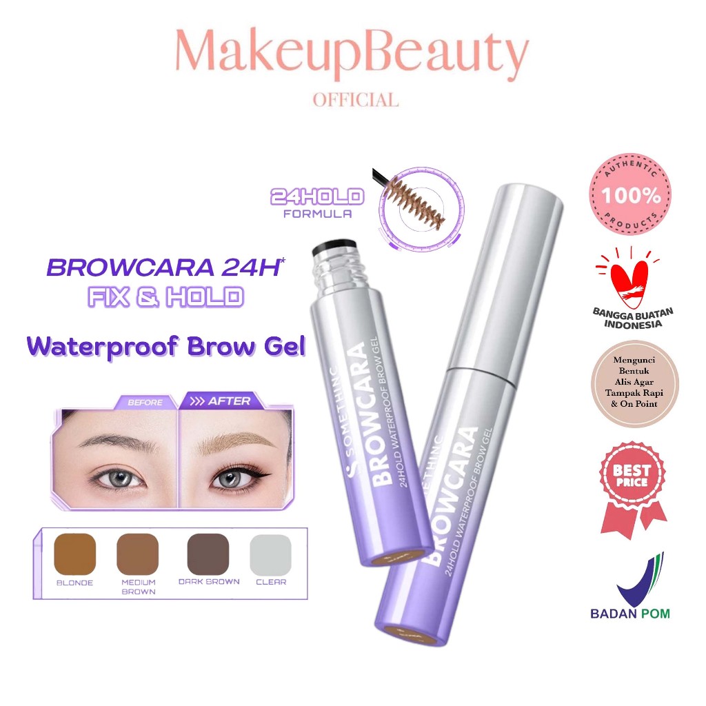 Jual SOMETHINC Browcara 24Hold Waterproof Brow Gel - Maskara Alis Tahan ...