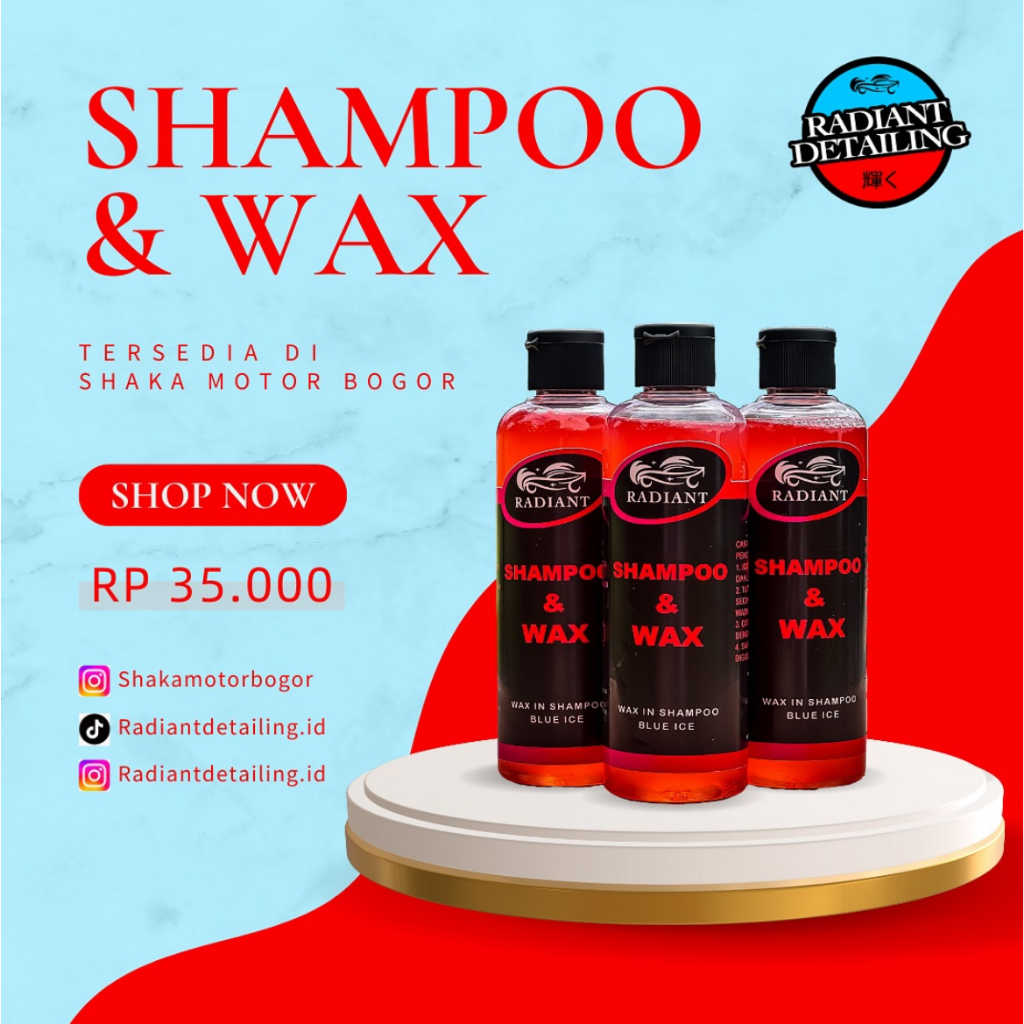 Jual RADIANT SHAMPOO & WAX DETAILING | Shopee Indonesia