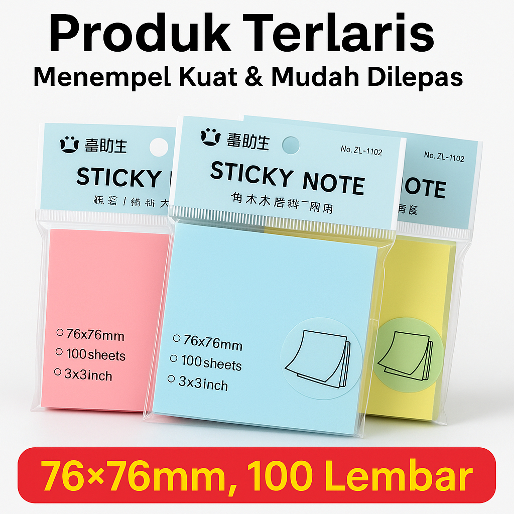 Jual Sticky Notes Estetik untuk Sekolah & Kantor | Shopee Indonesia