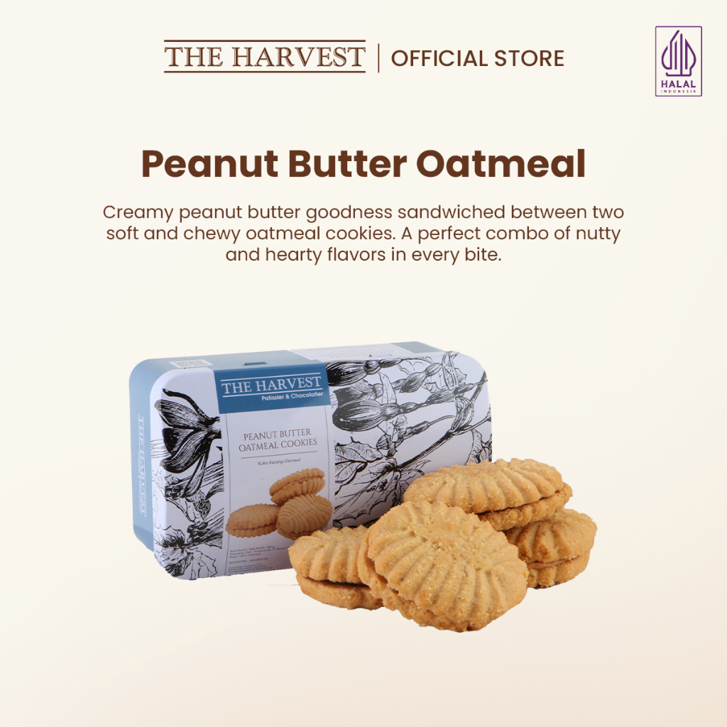 Jual Peanut Butter Oatmeal | Kue Oatmeal dengan Selai Kacang | Shopee ...