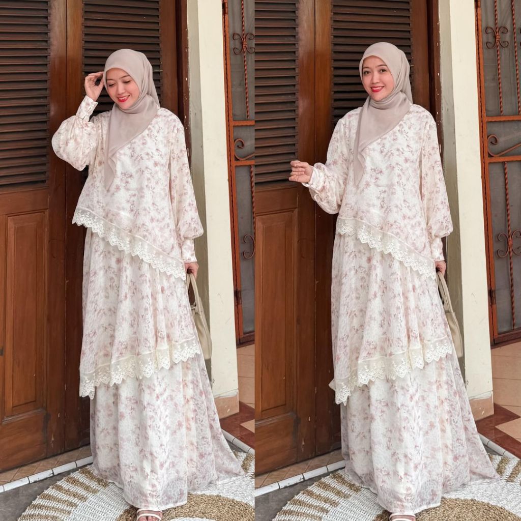 Jual [ NEW SALE LAUNCHING ] - Haniyah Dress Outfit Kondangan Elegant ...