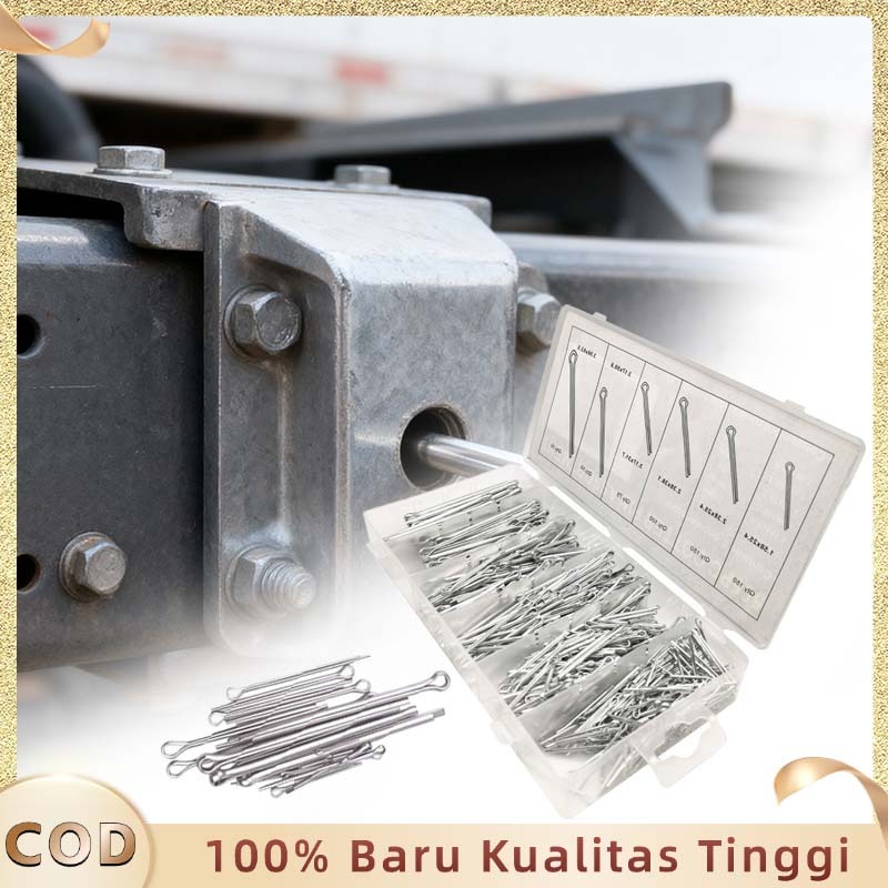Jual Cotter Pin Split Pen Baja Galvanis Jepit Rambut Paku Sindik 555pcs ...