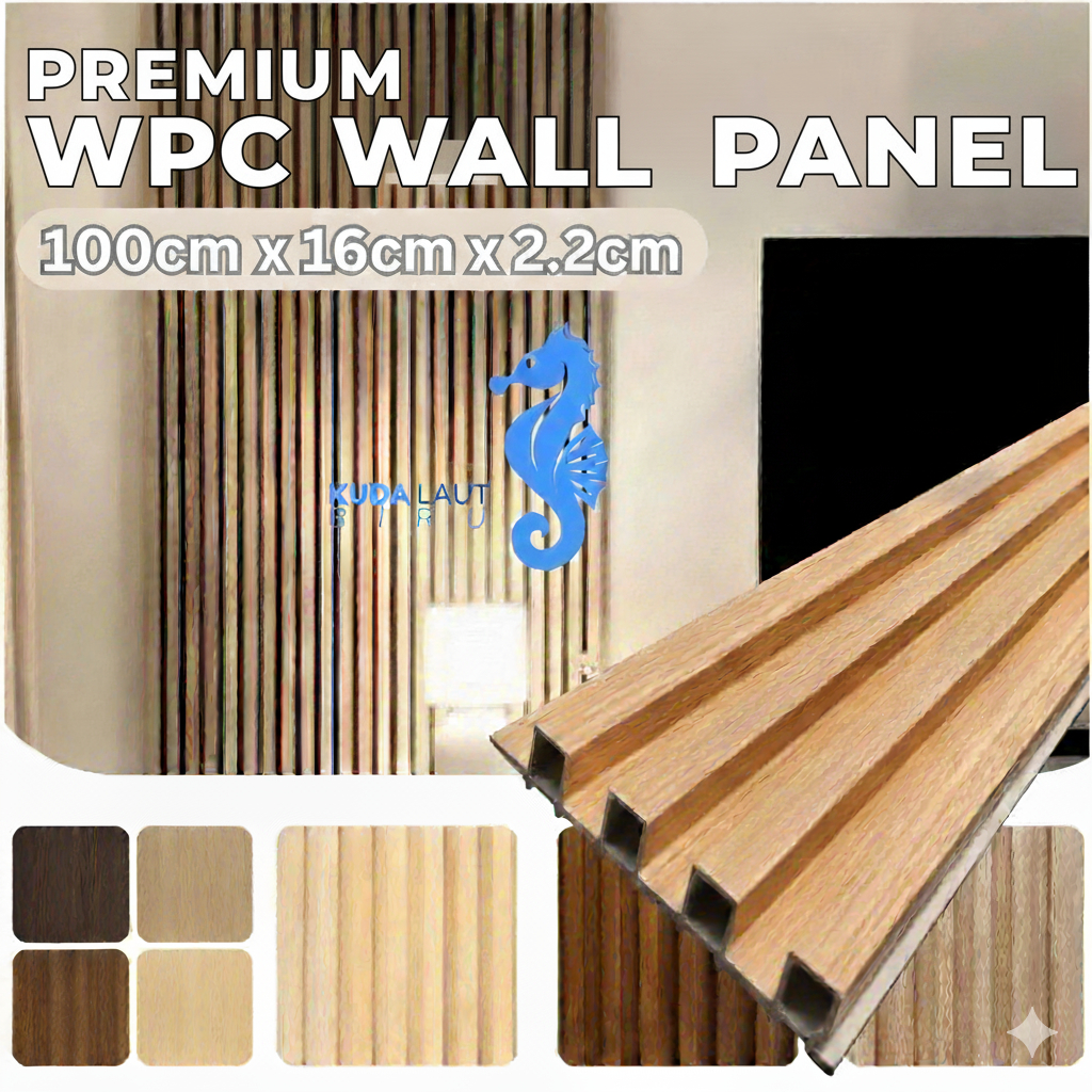 Jual Wood Wall Panel Dekorasi Dinding 1m x 16cm Wall Panel Premium Anti ...