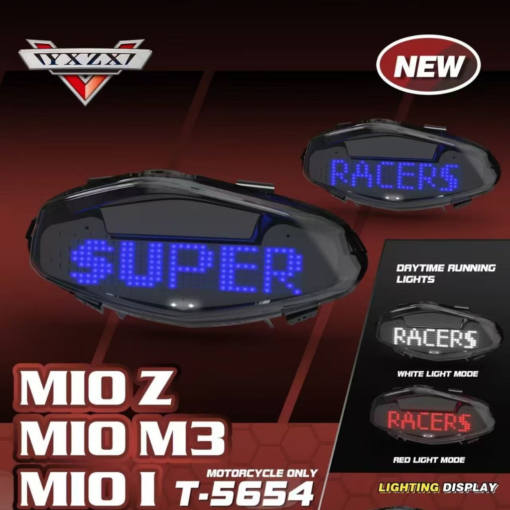 Jual YXZX HOT MIO Z/M3/MIO I 125 Lazy Eyes Brake light Motorcycle Tail ...