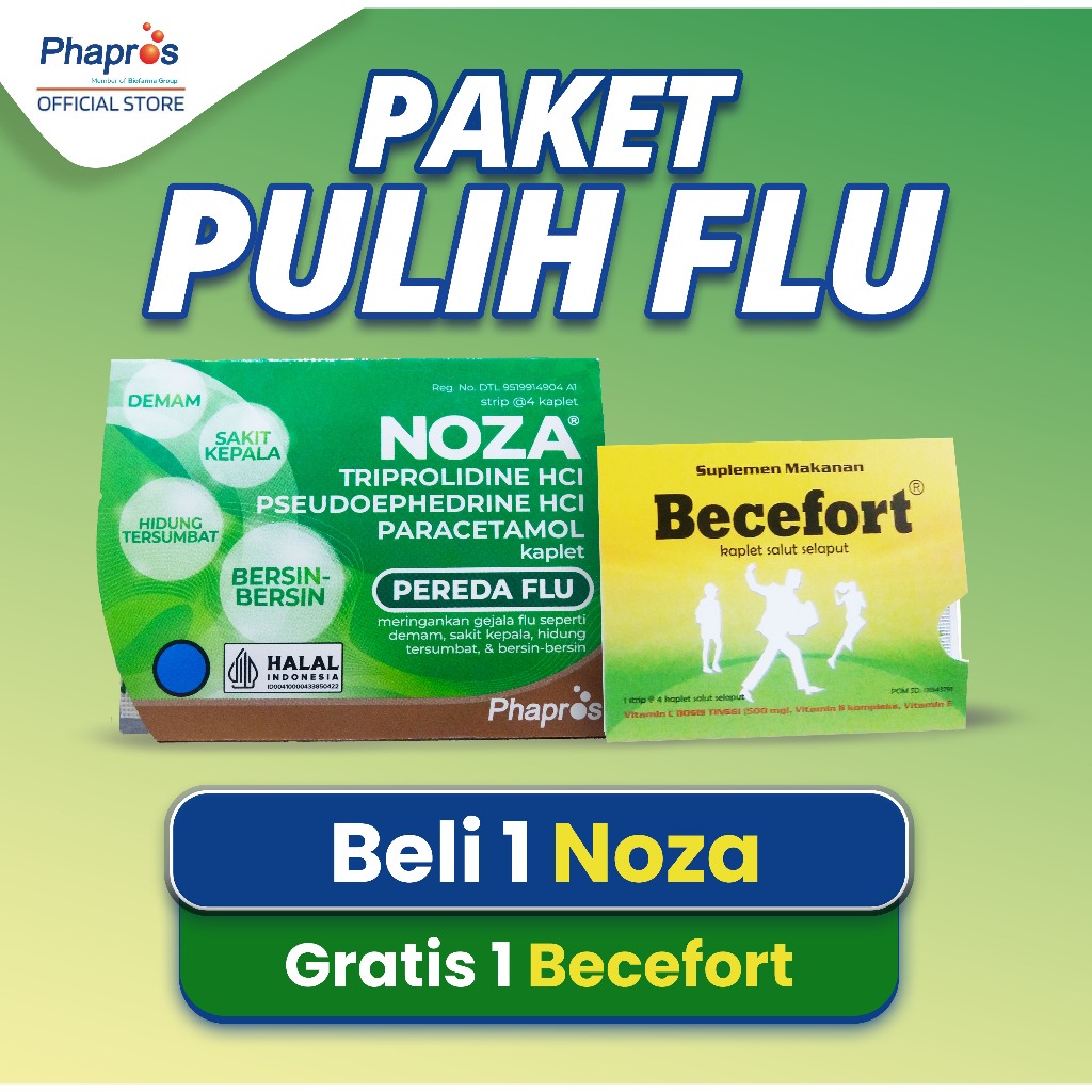 Jual Noza 3 Strip 12 Kaplet - Meredakan Influenza Dewasa | Shopee Indonesia