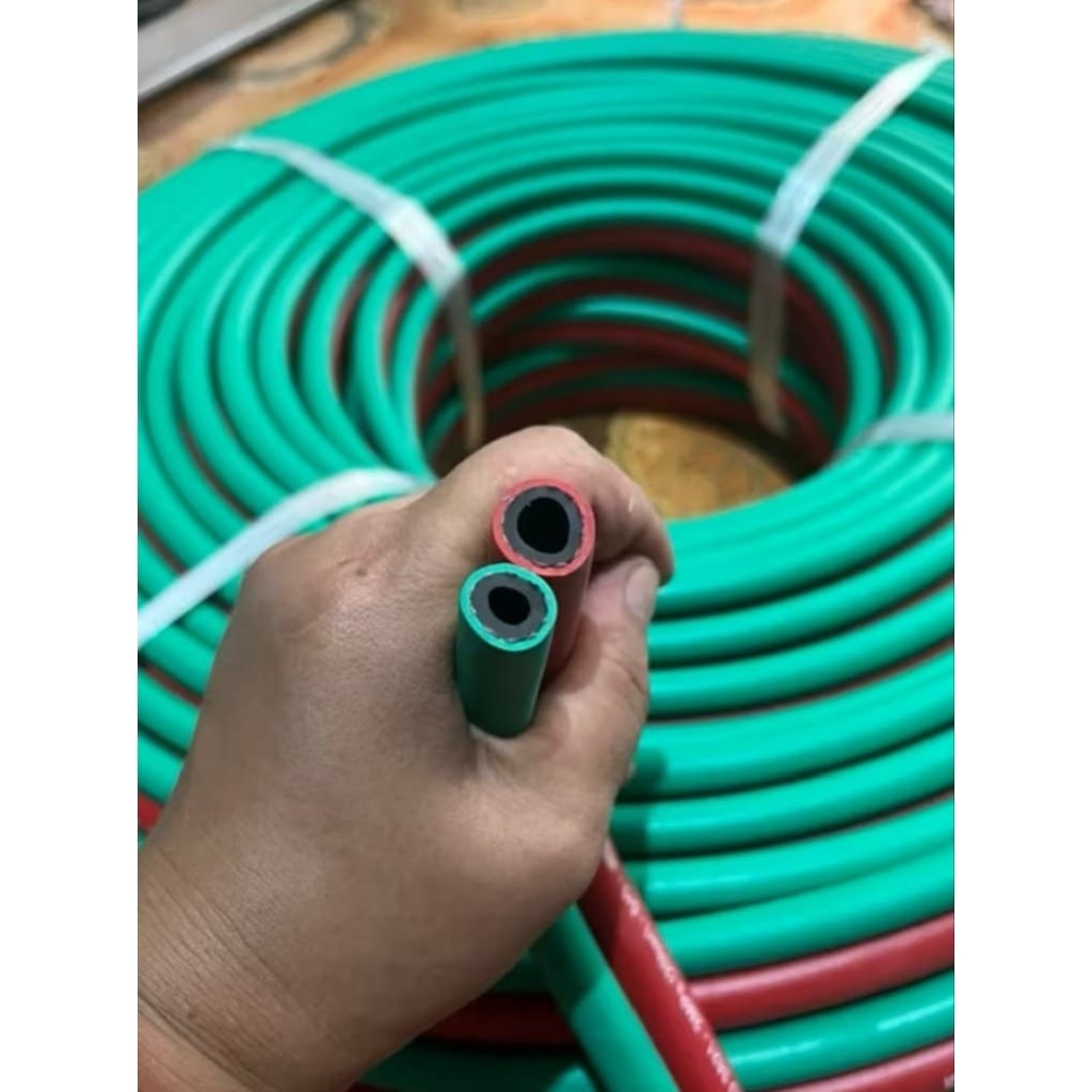 Jual SELANG LAS DOUBLE NCR UKURAN 1/4 x 3/8 INC (6+9 MM), MEREK IRC ...
