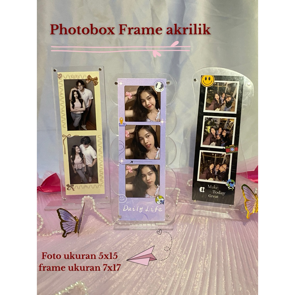 Jual Ready Stok Akrilik Photostrip Frame / Photo Box Frame akrilik ...