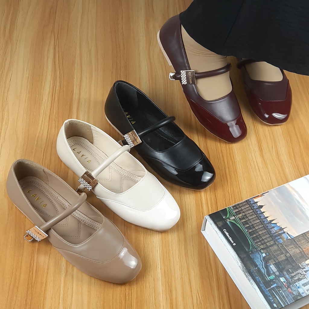 Jual Lavia Helena Sepatu Ballet Wanita Kekinian flat shoes | Shopee ...