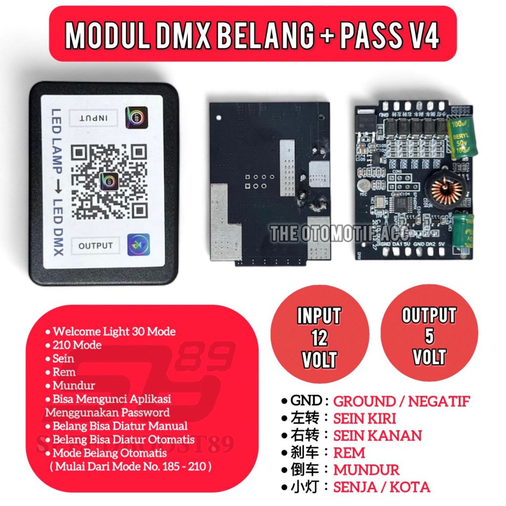 Jual NEW MODUL LED DMX BELANG PASSWORD V4 KONTROLER LAMPU ALIS LED ...