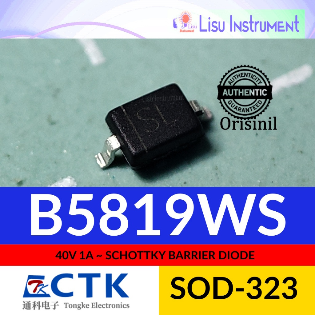 Jual TKB5819WS 40V 1.0A ~ B5819WS SL SCHOTTKY BARRIER DIODE SOD-323 CTK ...