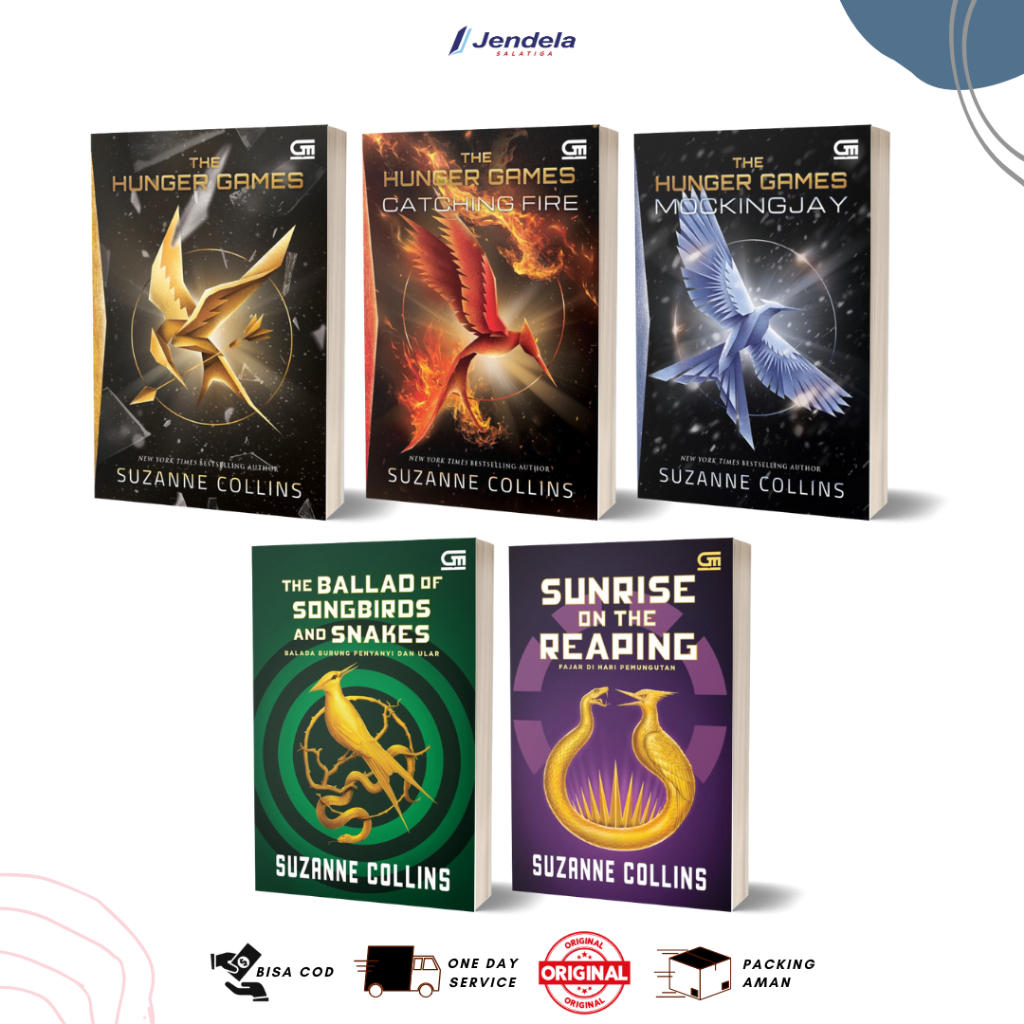 Jual Novel The Hunger Games Series Lengkap 5 Buku: Catching Fire ...