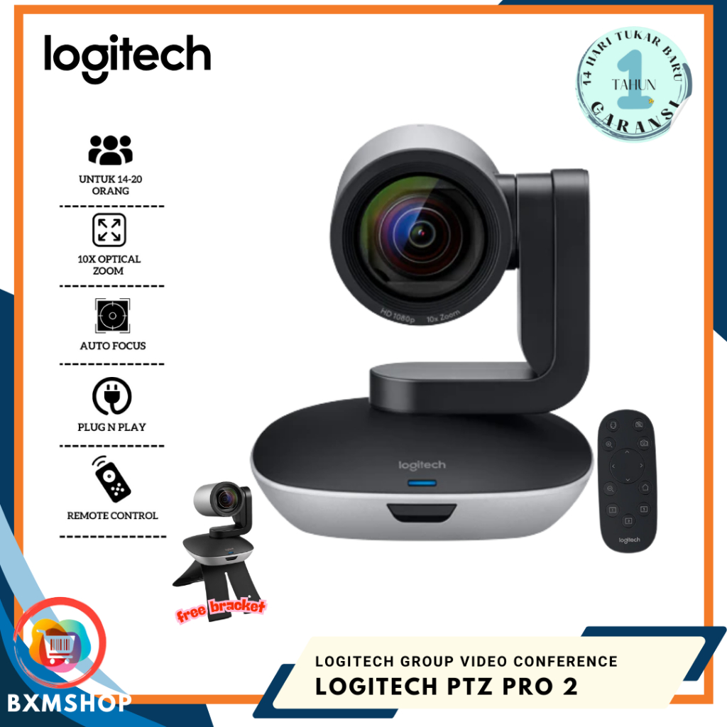Jual Logitech PTZ Pro 2 PTZ Camera Webcam Conference Camera Streaming ...