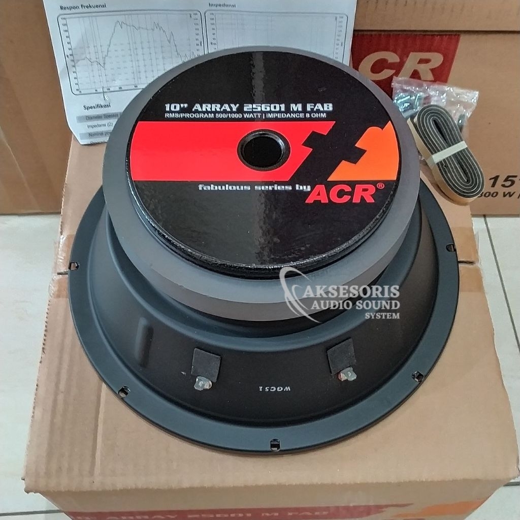 Jual Speaker ACR Fabulous 25601 M Array 10 inch Midel Vacum 500 Watt ...