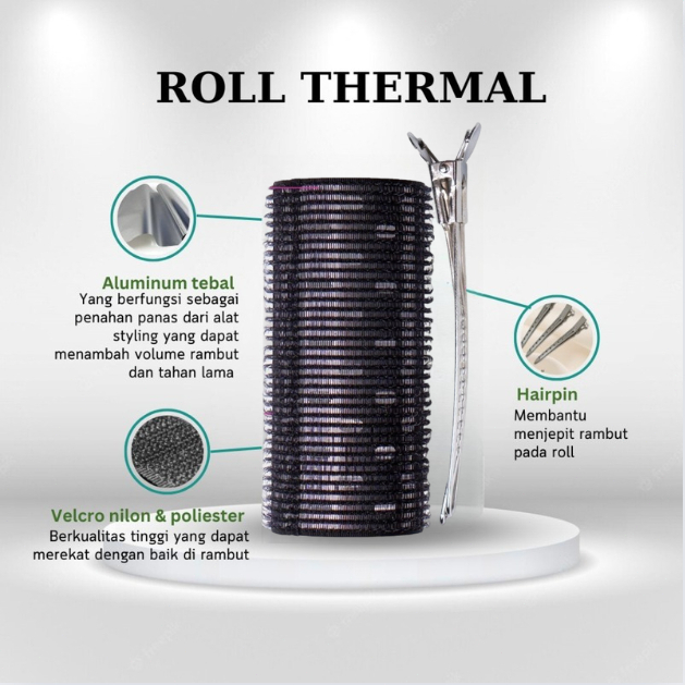 Jual [COD&Ready] Thermal Hair Roller-ROLL RAMBUT THERMAL JUMBO Free ...