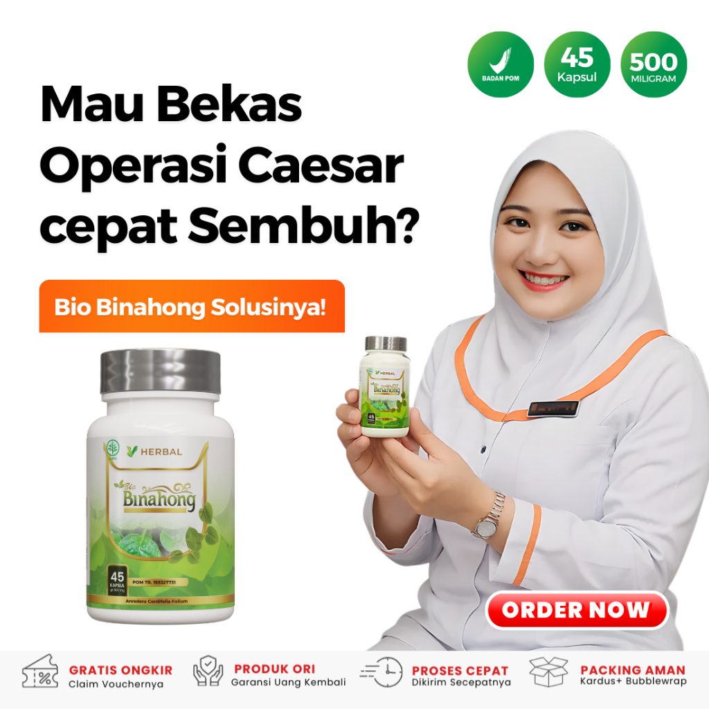 Jual Kapsul Ekstrak Daun Bianhong Mempercepat Proses Peyembuhan Luka Pasca Operasi Caesar ...