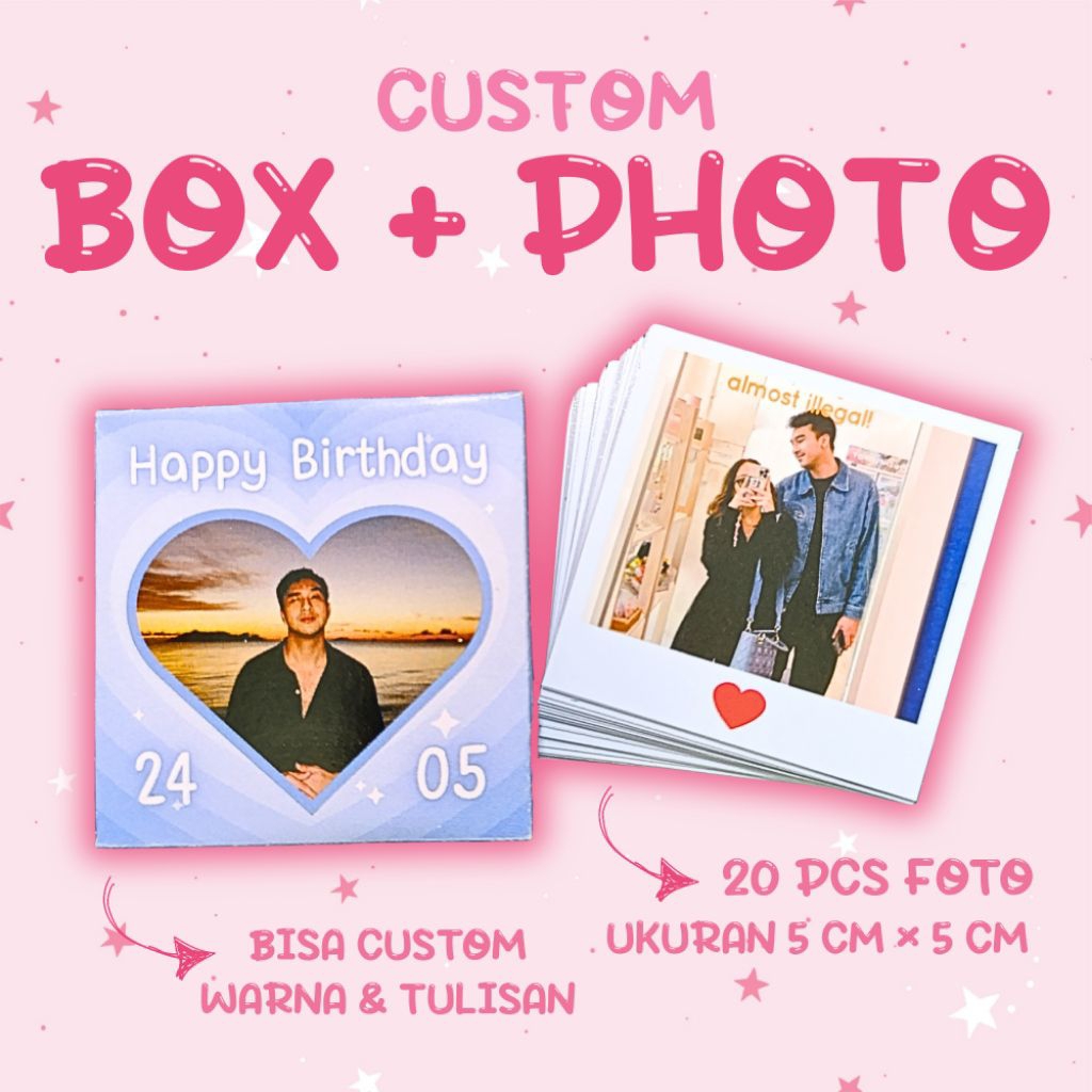 Jual CUSTOM MINI BOX WITH PHOTO || GIFT KADO KENANG KENANGAN LDR HADIAH ...
