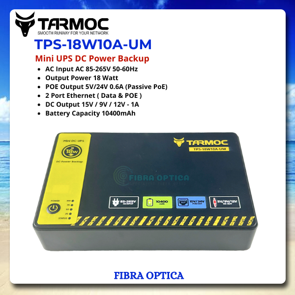 Jual Tarmoc TPS-18W10A-UM | Mini UPS DC Power Supply 5V/9V/12V POE 15 ...